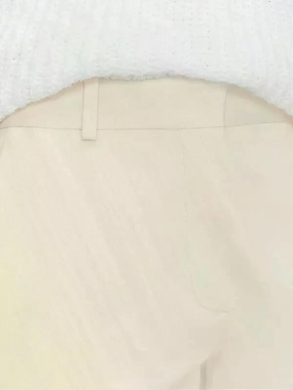 JOSEPH Pressed-crease Straight-leg Trousers - Neutrals