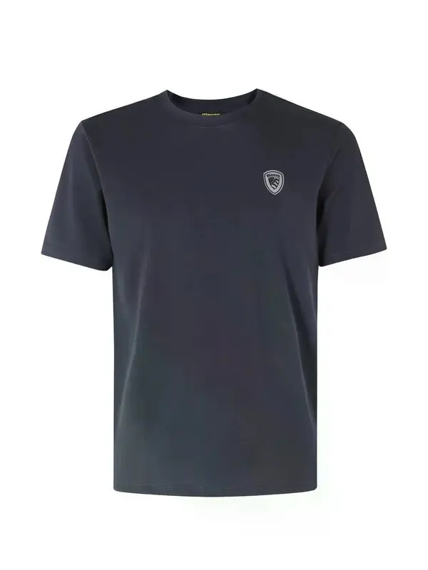 BLAUER. Jan Logo-patch T-shirt - Blue