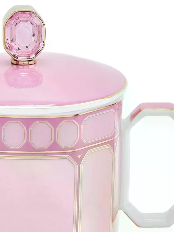ROSENTHAL Signum Rose Geometric-pattern Print Mug
