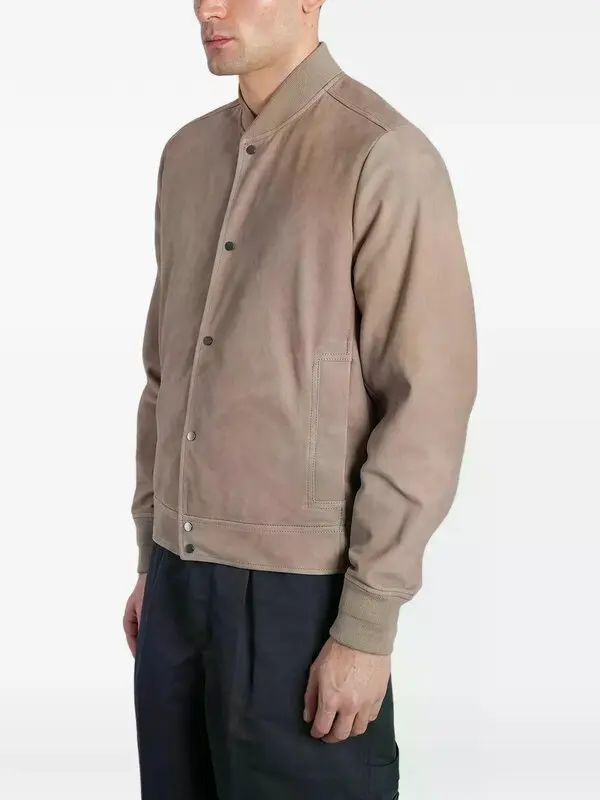 SALVATORE SANTORO Suede Bomber Jacket