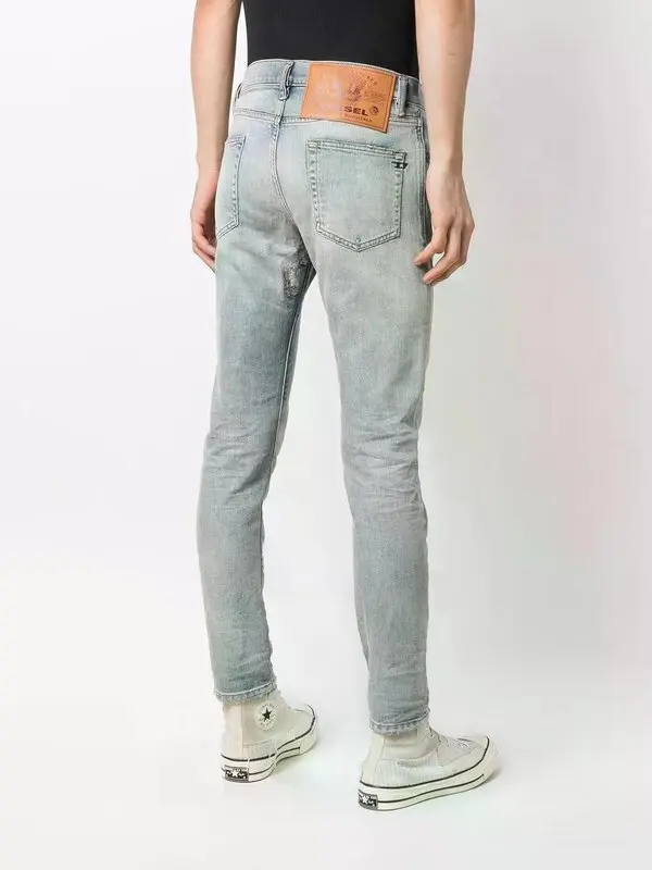 DIESEL® Faded Slim-fit Jeans - Blue