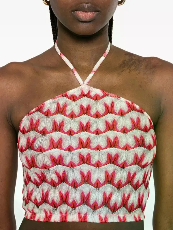 Missoni Zigzag-knit Halterneck Top