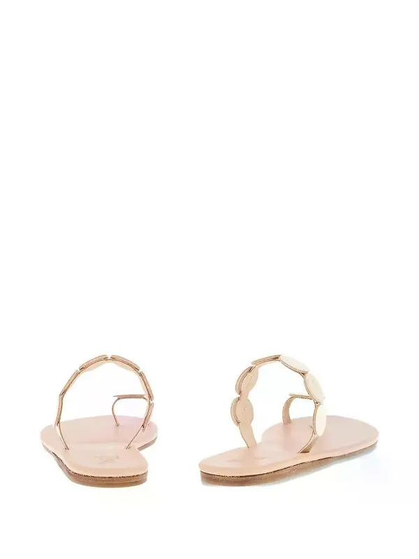 ANCIENT GREEK SANDALS Dirki Disc-embellished Flat Sandals - Gold