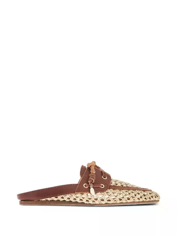 ANCIENT GREEK SANDALS Naveta Interwoven Mules