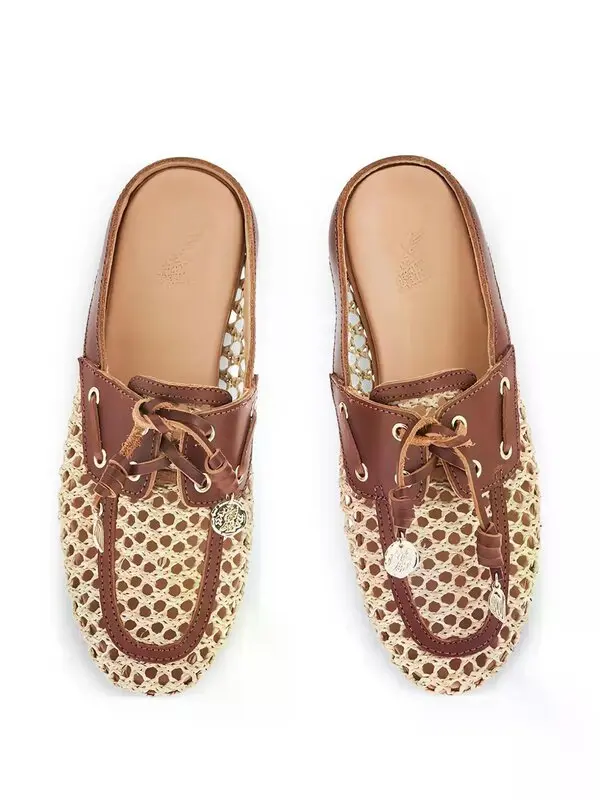 ANCIENT GREEK SANDALS Naveta Interwoven Mules