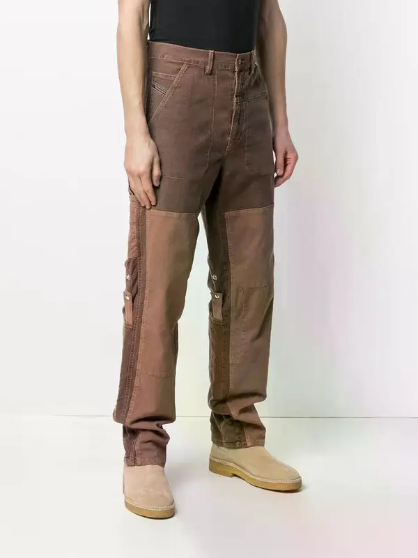 DIESEL® D-franky Patchwork Straight-leg Jeans