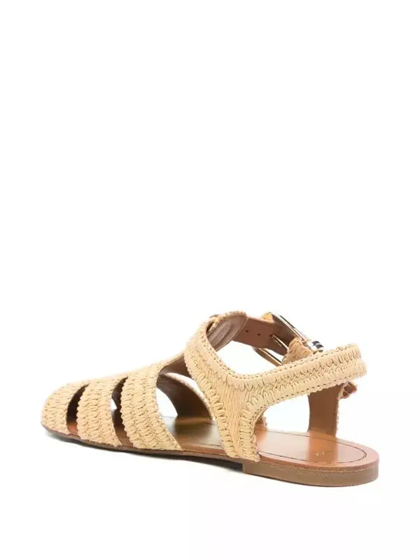 Maje Woven Buckle Sandals