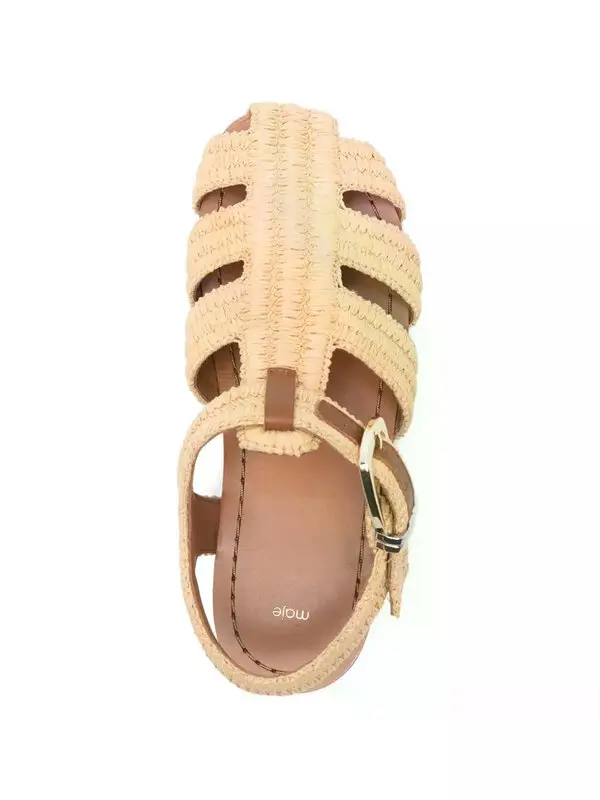 Maje Woven Buckle Sandals