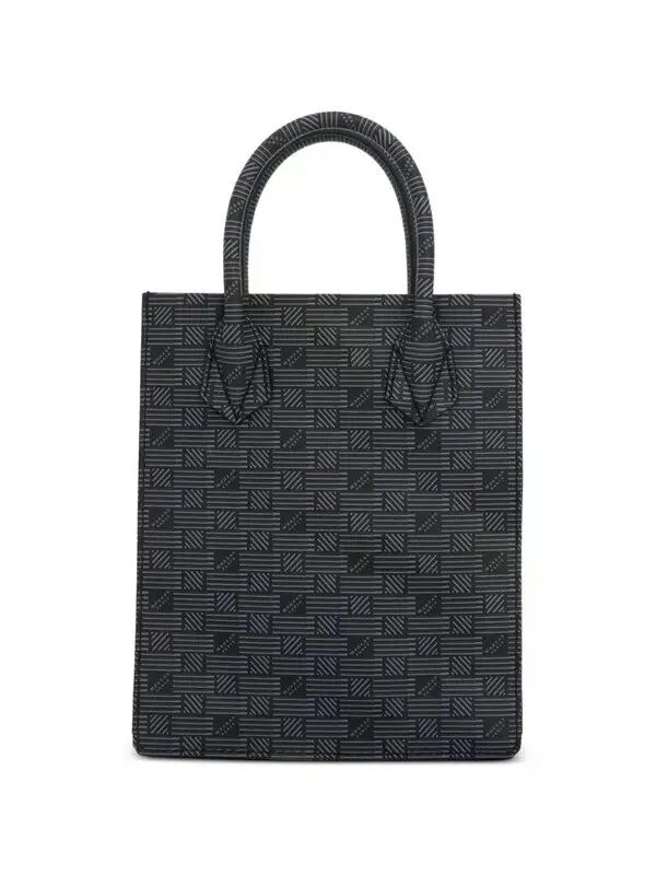 Moreau Monogram Pattern Tote Bag - Black