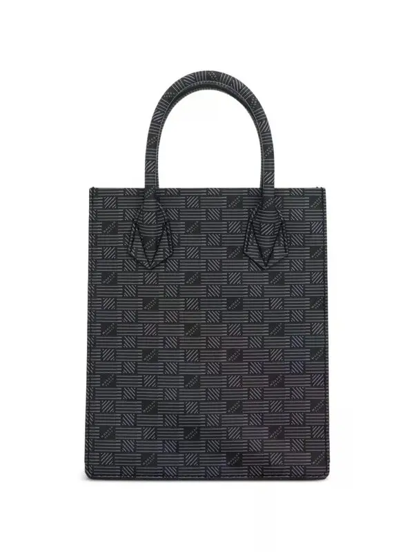 Moreau Monogram Pattern Tote Bag - Black