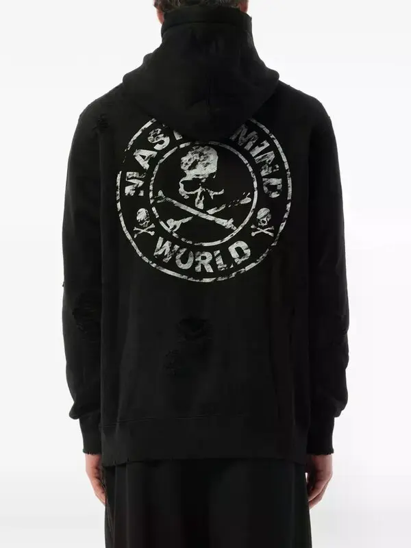 MASTERMIND WORLD Distressed Logo Hoodie