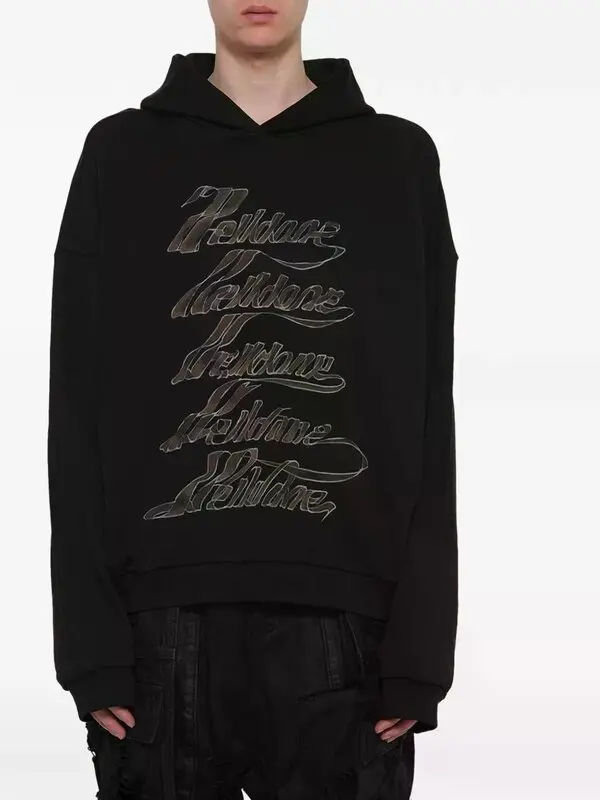 We11Done Logo-embellished Drawstring Hoodie