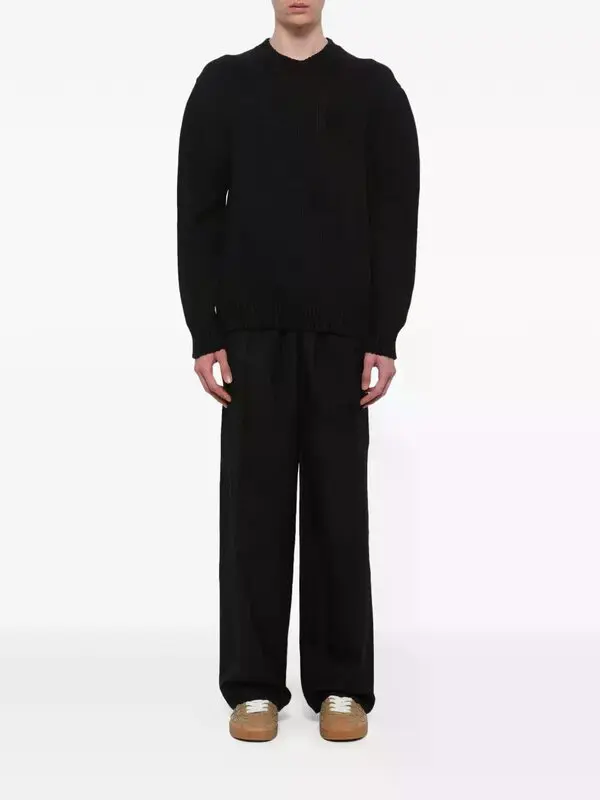 VOWELS Ribbed-trim Sweater