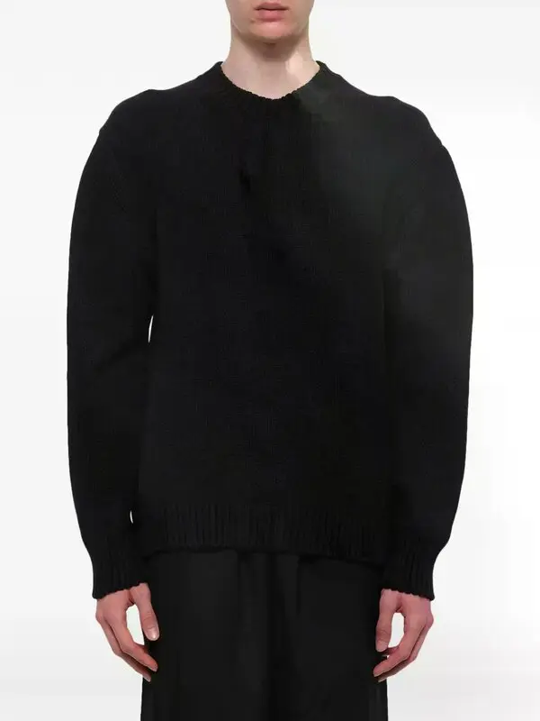 VOWELS Ribbed-trim Sweater