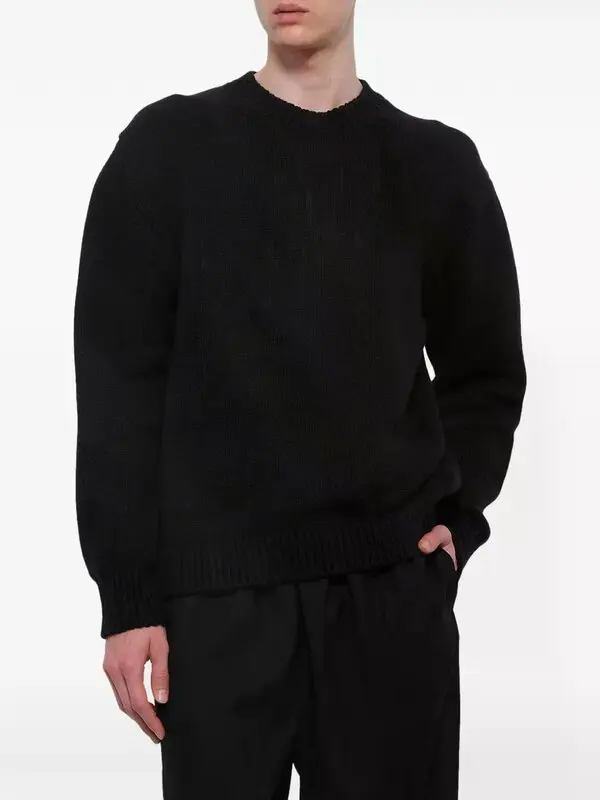VOWELS Ribbed-trim Sweater