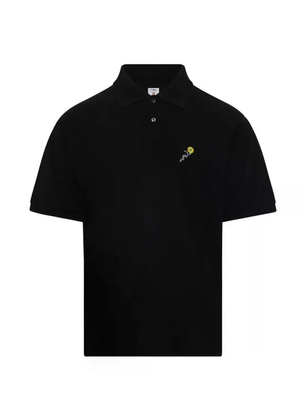 VOWELS Ogo-embroidered Polo Shirt