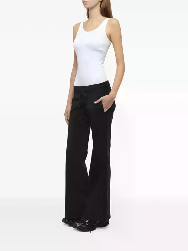 FAX COPY EXPRESS Flared Track Pants With Embroidered Logo