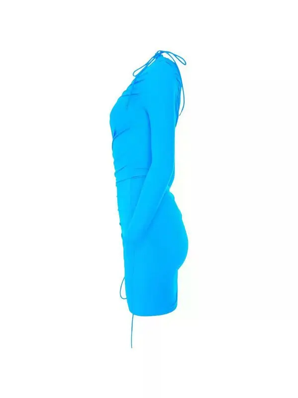 Balenciaga Gathered Drawstring Dress