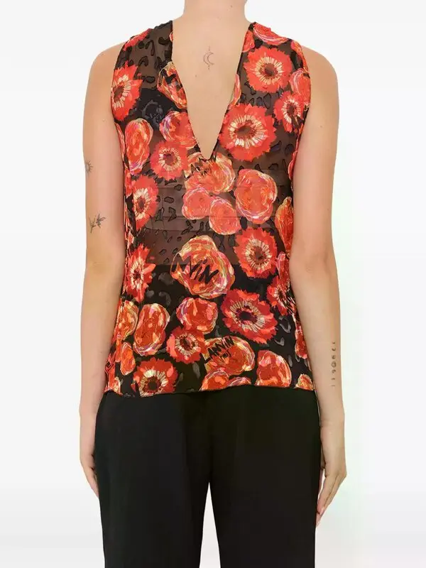 LANVIN Floral-print Halterneck Blouse