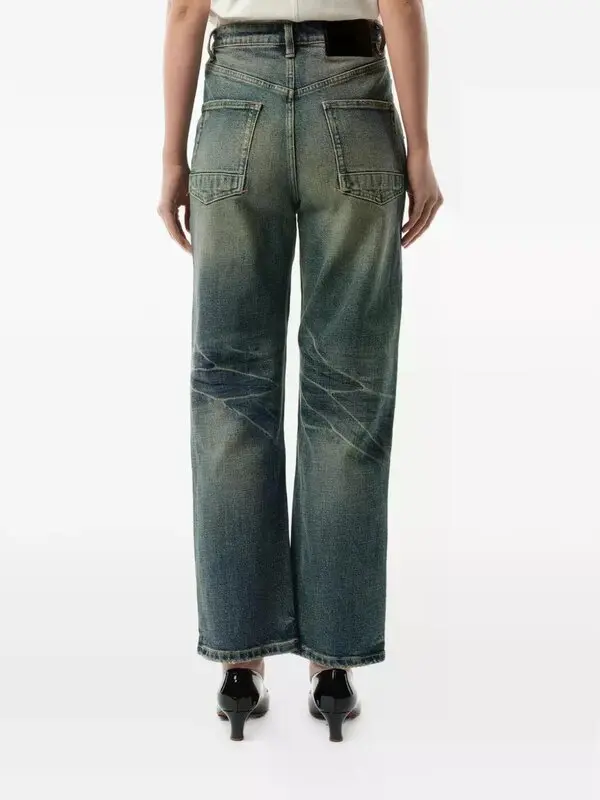 FAX COPY EXPRESS Whiskering Effect Jeans