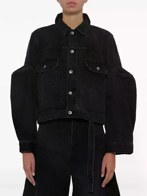 Sacai Puff Sleeve Denim Jacket