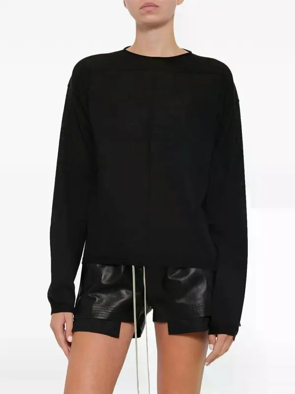 Rick Owens Crew Neck Long Sleeve Sweater