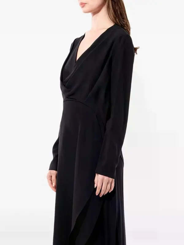 Balenciaga Draped Long-sleeve Gown