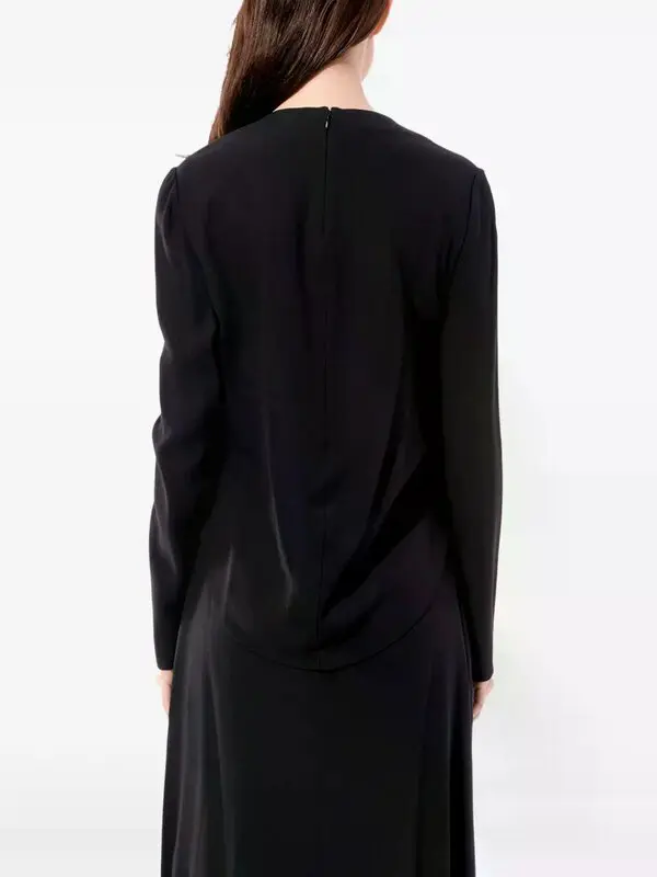Balenciaga Draped Long-sleeve Gown