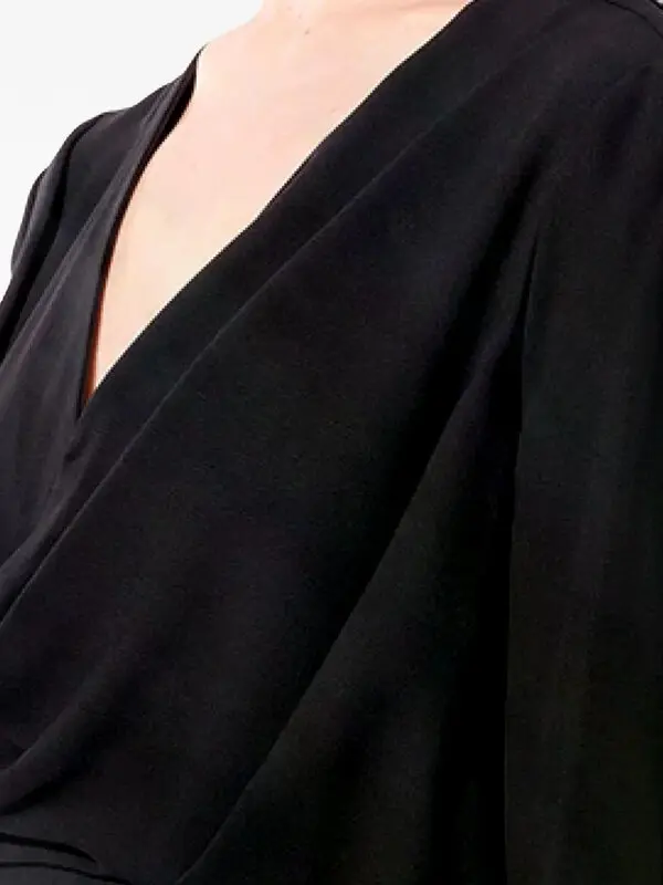Balenciaga Draped Long-sleeve Gown
