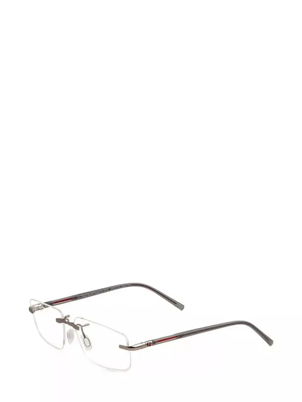 Tag Heuer Rectangle Rimless Glasses - Grey