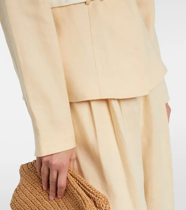 Posse Pamela Belted Linen Jacket