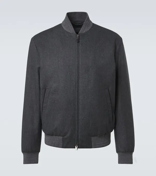 Canali Wool Bomber Jacket