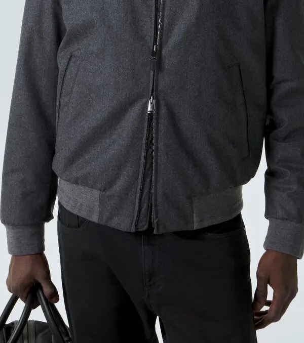Canali Wool Bomber Jacket
