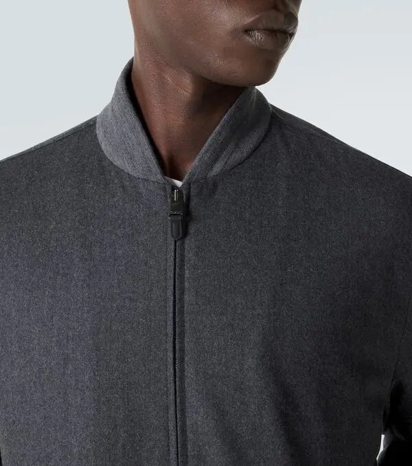 Canali Wool Bomber Jacket