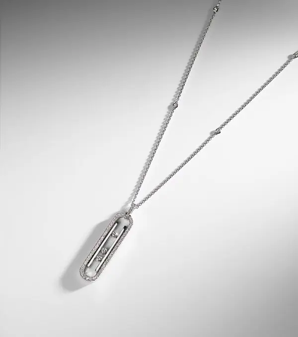 Messika 18kt White Diamond Pendant Necklace
