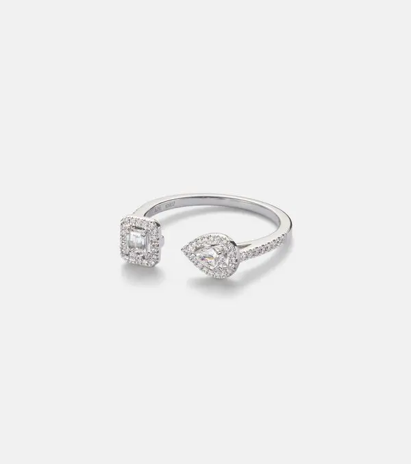 Messika My Twin 18kt White Gold Ring With Diamonds - Silver