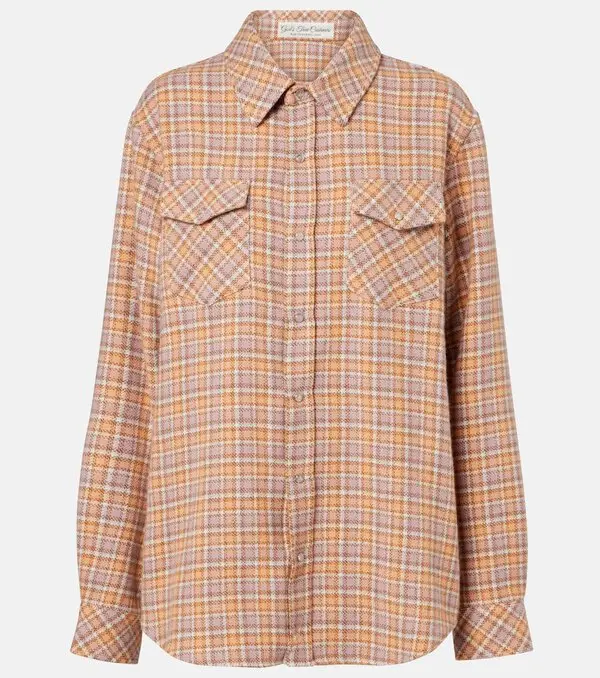 GOD'S TRUE CASHMERE Plaid Cashmere Shirt - Multicoloured