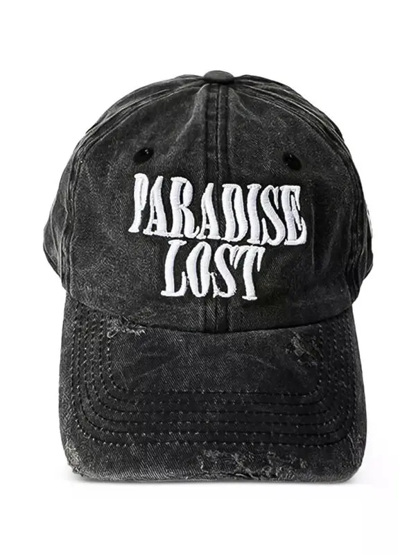 Alchemist Distressed Embroidered-logo Cap - Grey