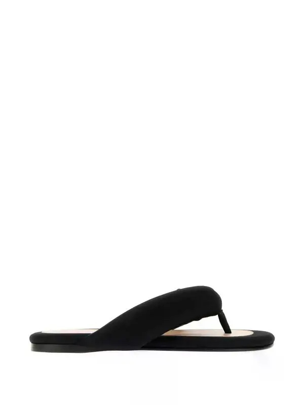 Carven Satin Thong Slippers
