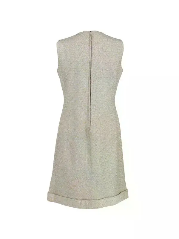 HARRY HALGO Button-front Sleeveless Dress