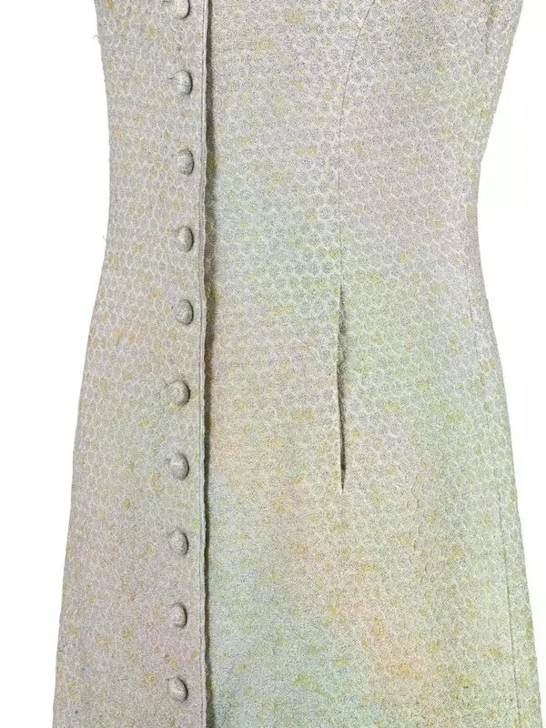 HARRY HALGO Button-front Sleeveless Dress
