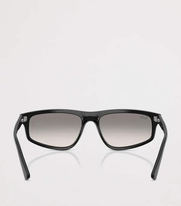 Ray-ban Rectangular Full Rim Sunglasses - Black