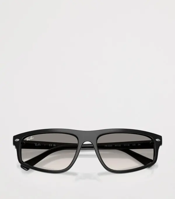 Ray-ban Rectangular Full Rim Sunglasses - Black