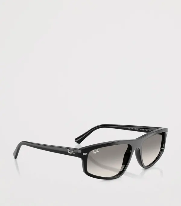 Ray-ban Rectangular Full Rim Sunglasses - Black