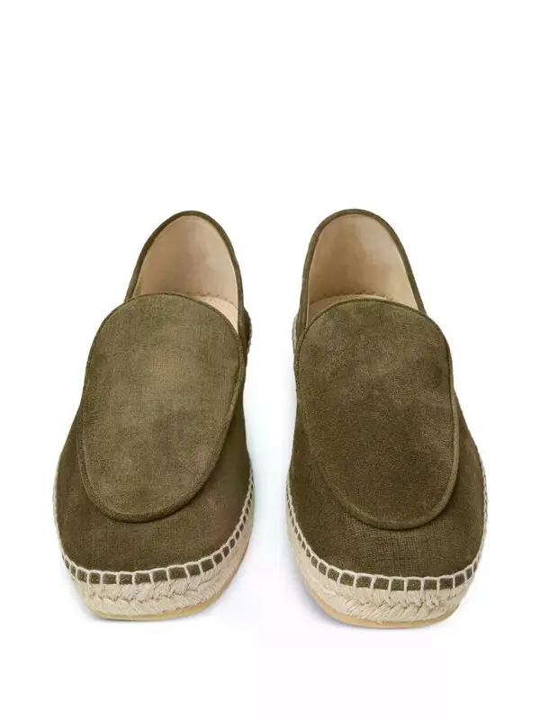 JIMMY CHOO Velvet-effect Espadrilles - Green