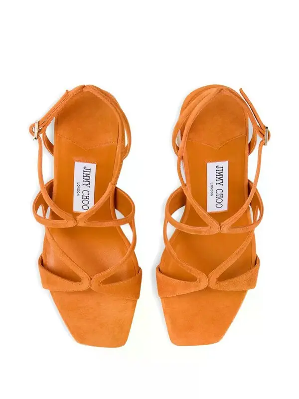 JIMMY CHOO Ayla Floral Appliqué Espadrille Wedges