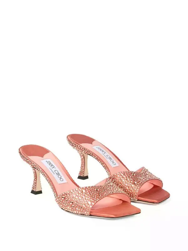 JIMMY CHOO Skye 70 Embellished Heeled Sandals - Pink