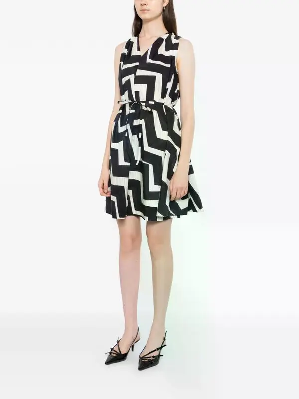 JNBY Chevron-print A-line Dress