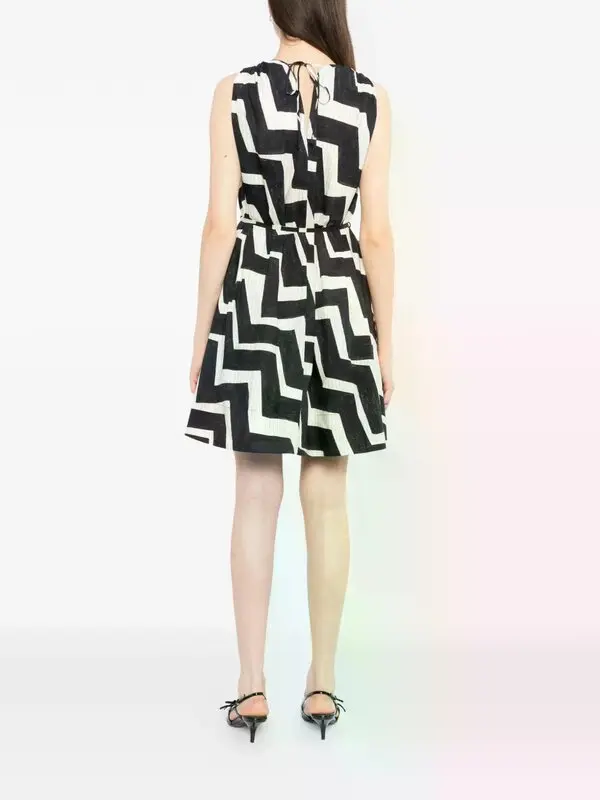 JNBY Chevron-print A-line Dress