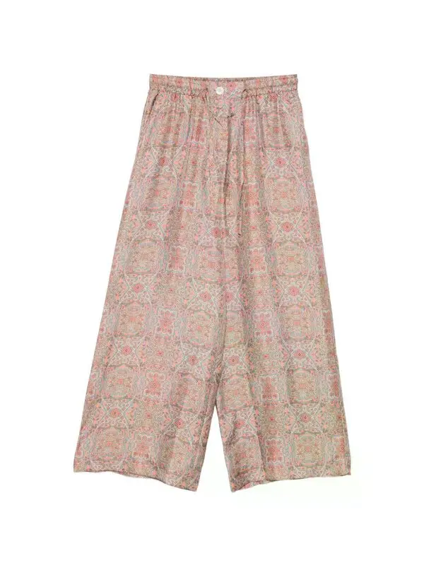 PIERRE-LOUIS MASCIA Paisley-print Palazzo Pants - Orange